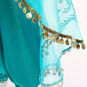 Costumes | Princess Jasmine Blue Outfit Girls Halloween Costume | Poshmark